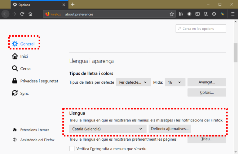 Firefox en valencià - Softvalencià