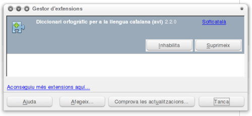 Corrector ortogràfic de valencià (AVL) per a LibreOffice - Softvalencià